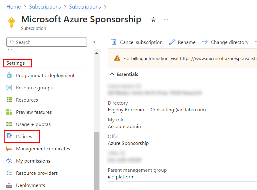 Lab-02 - Assign "Require a tag on resource groups" and "Require a tag on resources" deny ...
